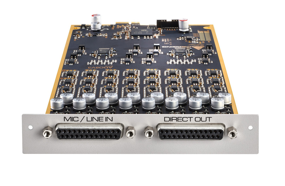 ADO8V3S - Hapi MkII/MkIII 8 ch. Mic/Line Dual Gain A/D card with Direct ...