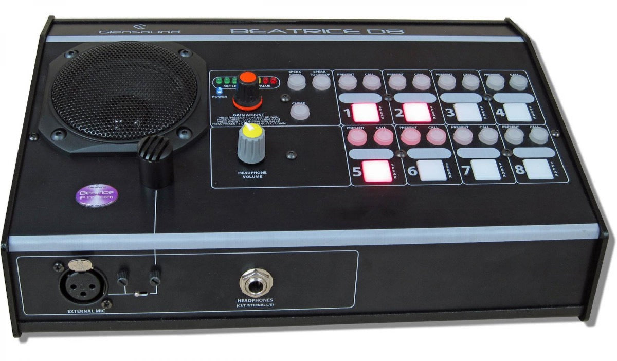 Beatrice D8 - 8 Channel Dante/AES67 Desktop Intercom Beatrice D8 | Qvest Store Australia