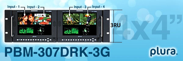 PBM-307DRK-3G 4x4" Rackmount Broadcast Monitor PBM-307DRK-3G | Qvest ...