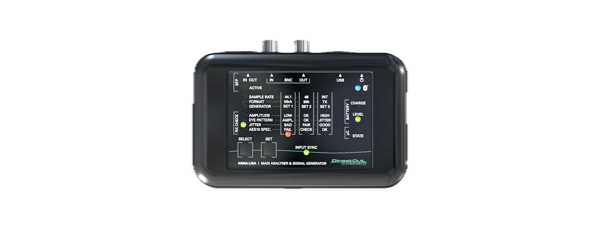 ANNA-LISA Handheld MADI analysis tool and signal generator for MADI ...